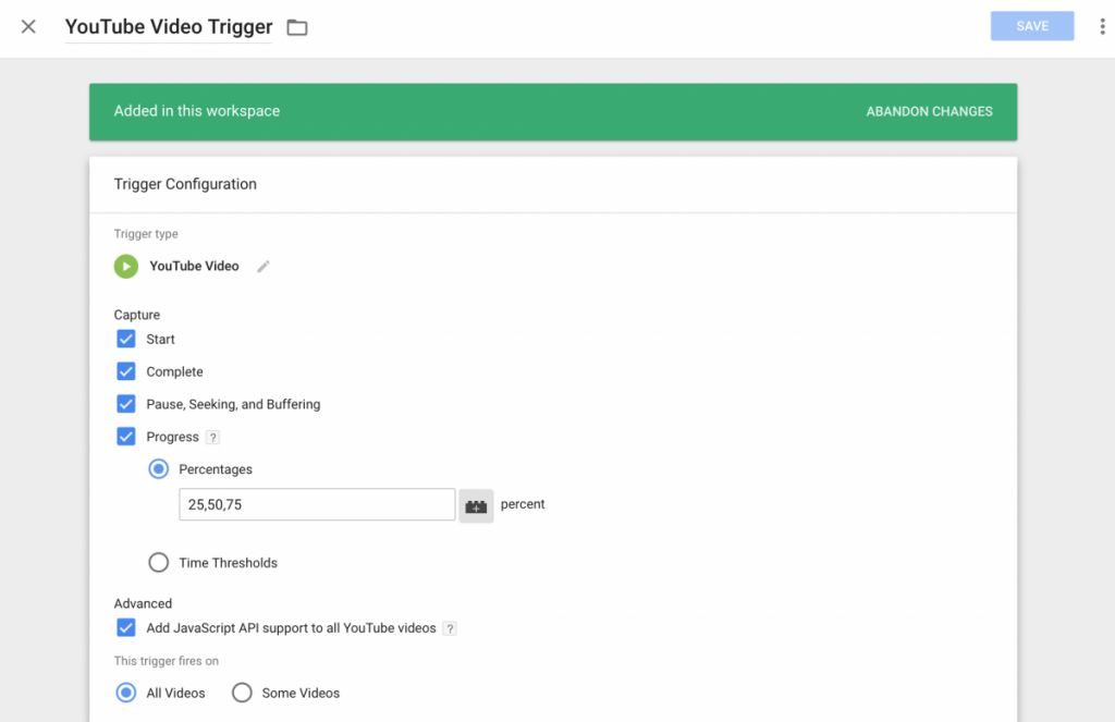 Track YouTube Videos in Google Tag Manager | Amazee Metrics